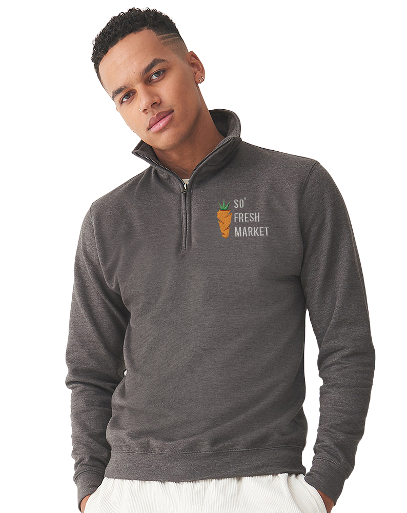 Pull zippé 1/4 personnalisable | Textile Print