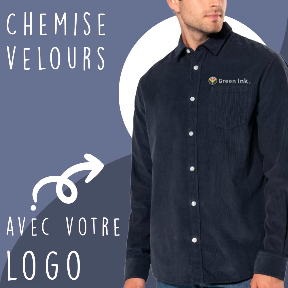 Chemise velours personnalisée | Textile Print
