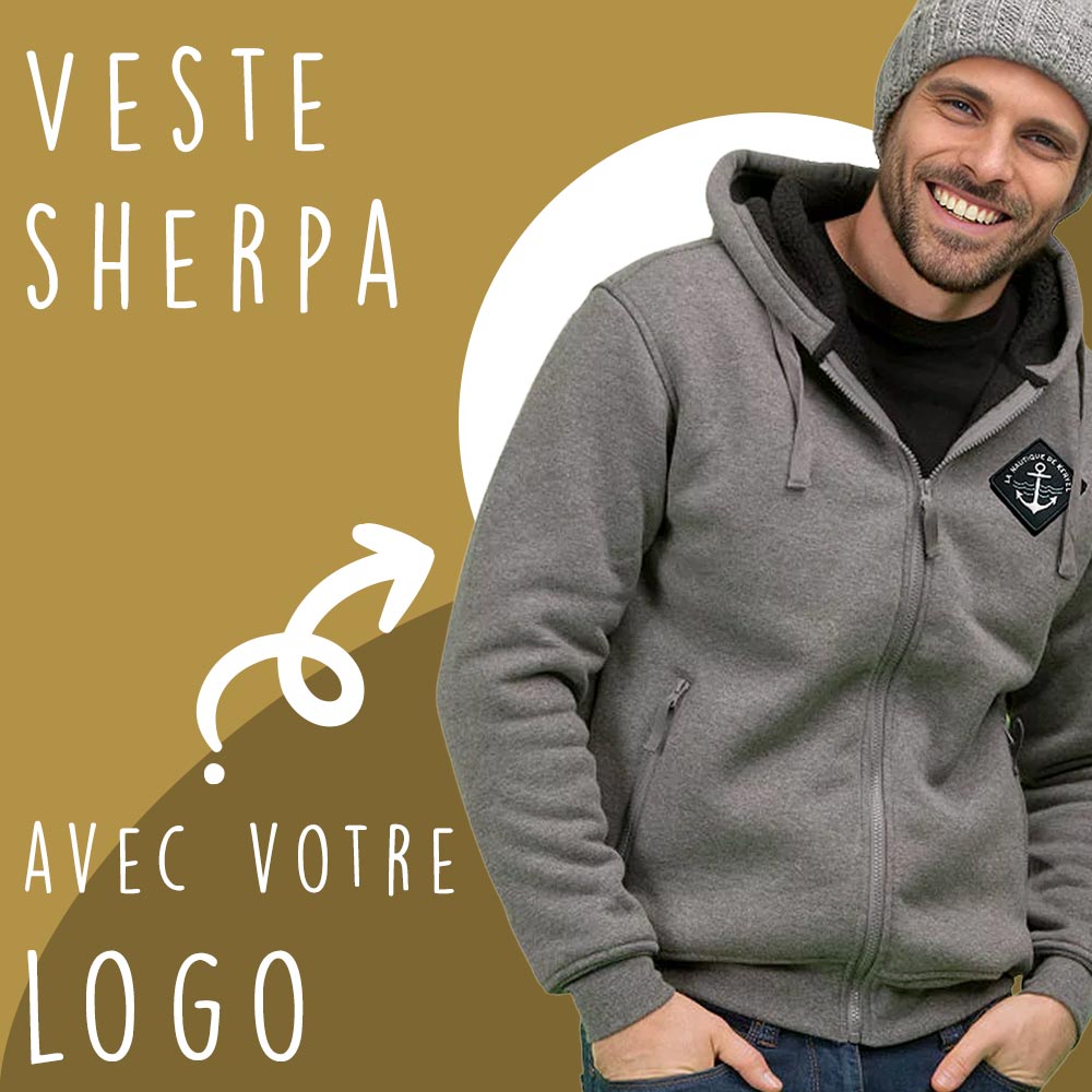 Veste sherpa personnalisable | Textile Print