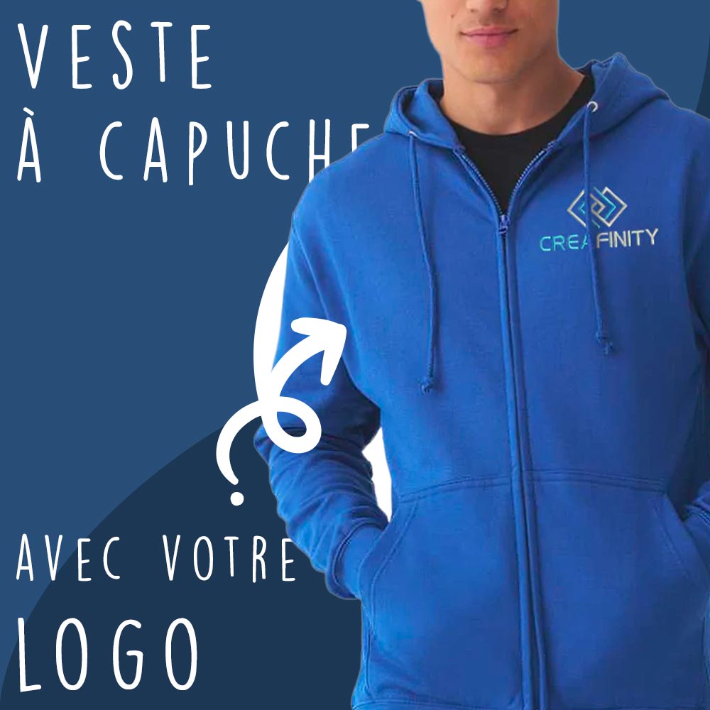 Veste à capuche personnalisée | Textile Print